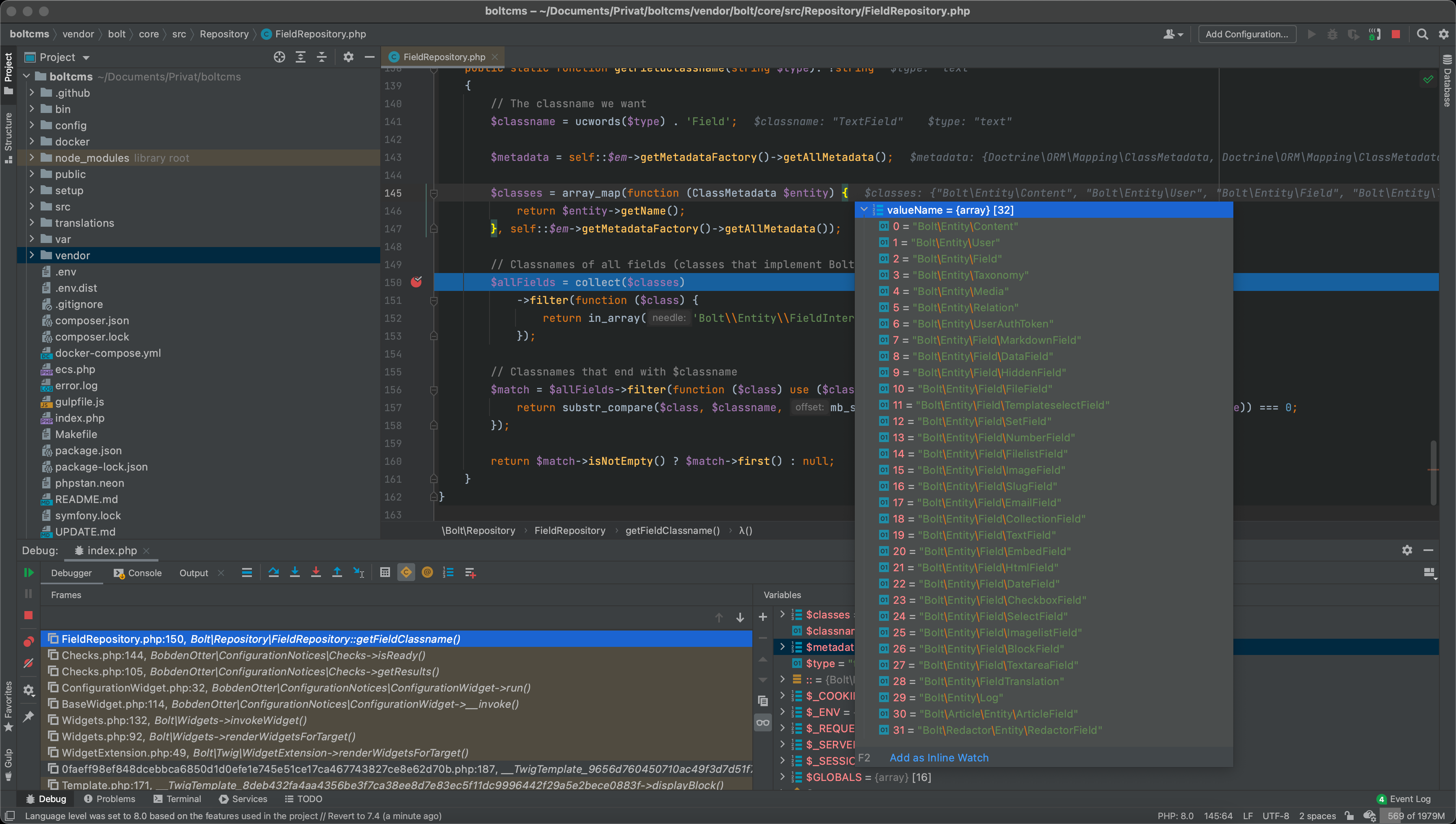 Field Type extension notice from configuration-notice · Issue #2615 · bolt/core · GitHub