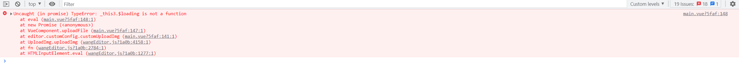 avue-ueditor中 文件上传时 报错: this.$loading is not a function · Issue #594 · nmxiaowei/avue · GitHub
