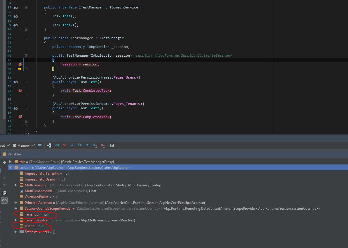 Permissions Checks from Session.Use · Issue #4026 · aspnetboilerplate/aspnetboilerplate · GitHub