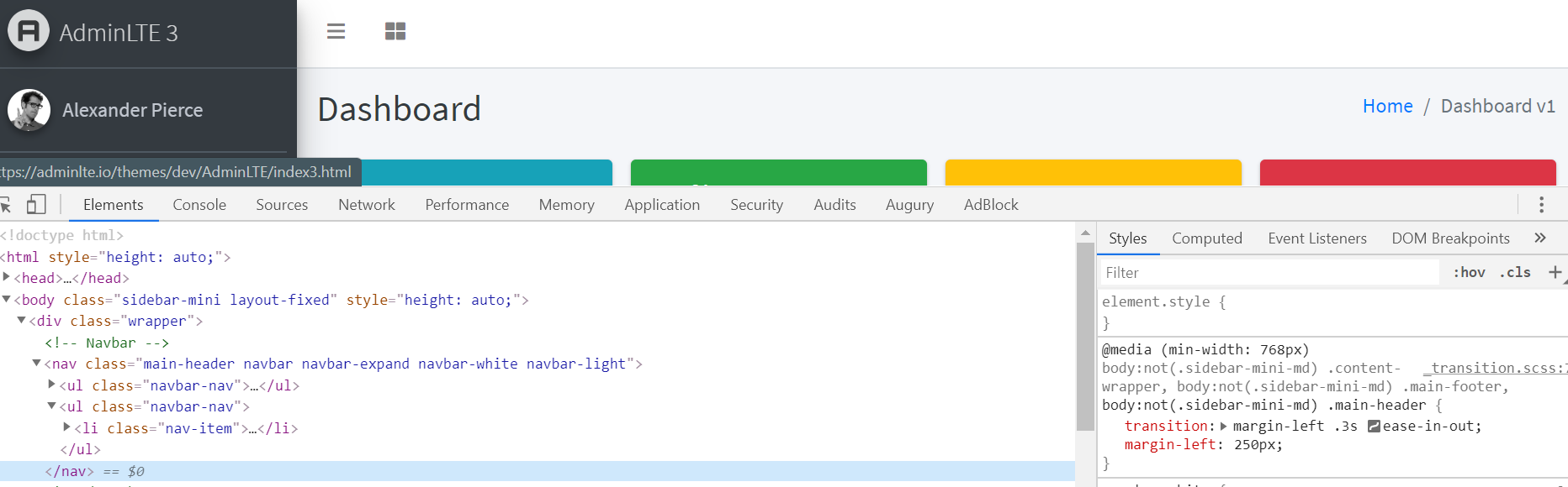 How to make sidebar toggler and control sidebar toggler independent from nav-item · Issue #2512 ...