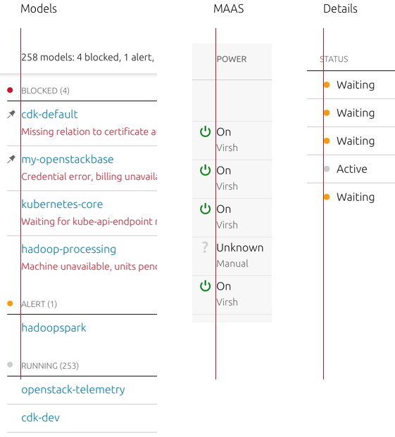 Left alignment of status icons in Models tables · Issue #339 · canonical/juju-dashboard · GitHub