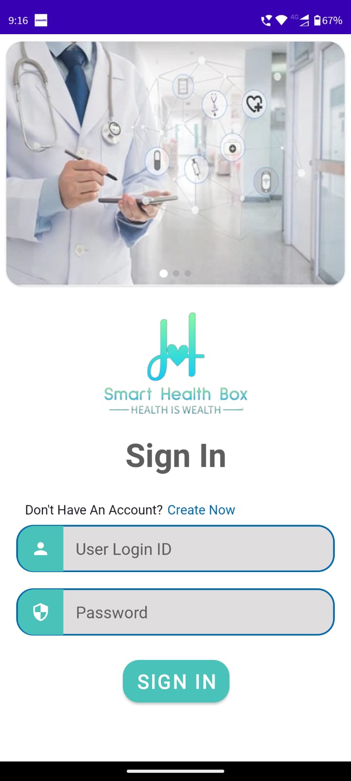 GitHub - RohitMundhra123/Smart-Health-Box-Android-App: Login Page, Sign ...