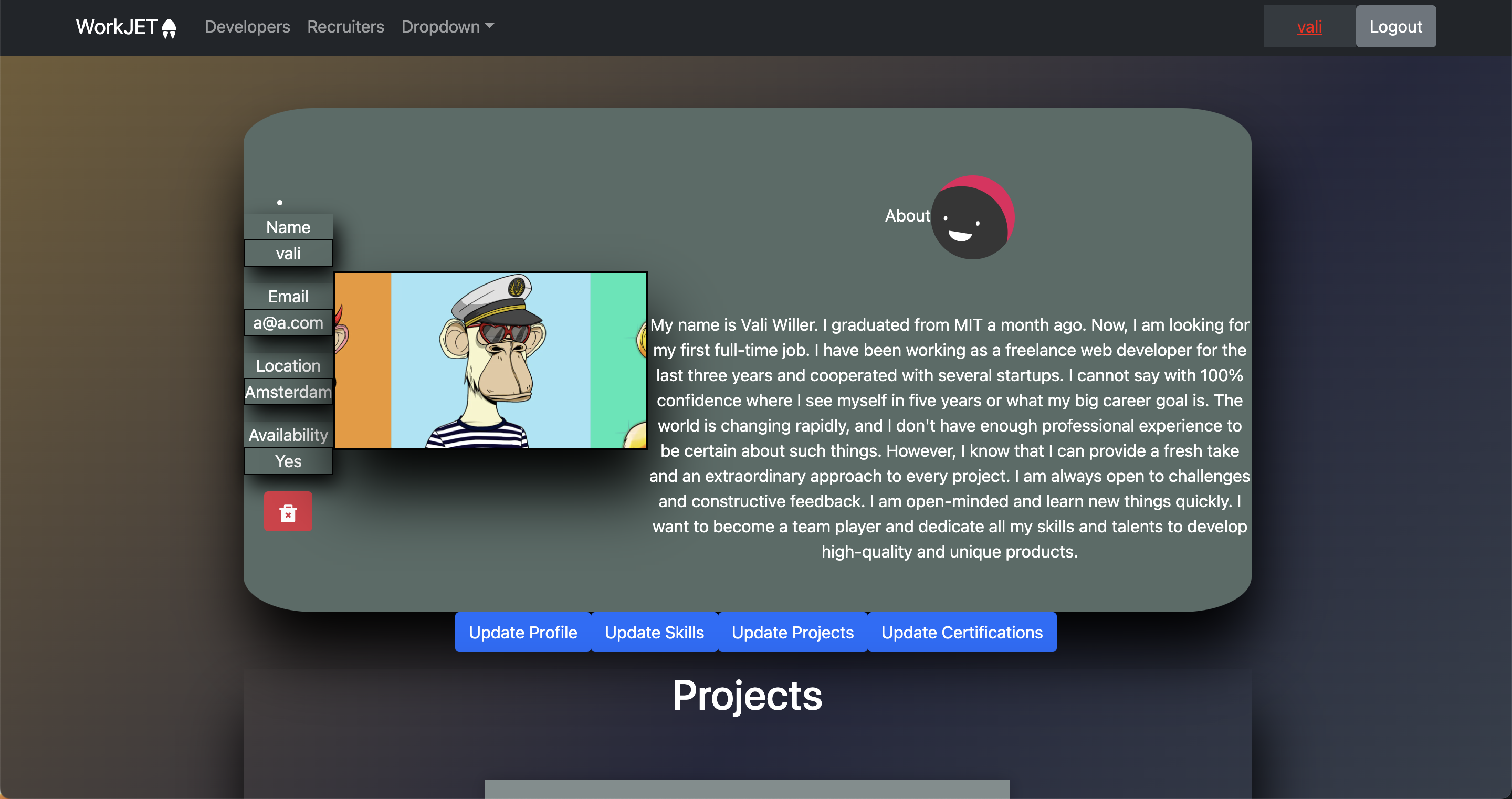 GitHub - GewoonMarian/WorkJET-frontend