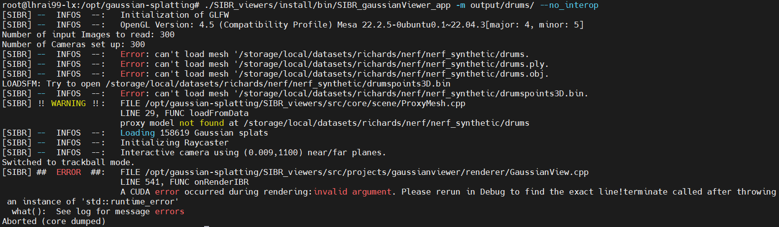 Cannot run real-time viewer · Issue #65 · graphdeco-inria/gaussian-splatting · GitHub