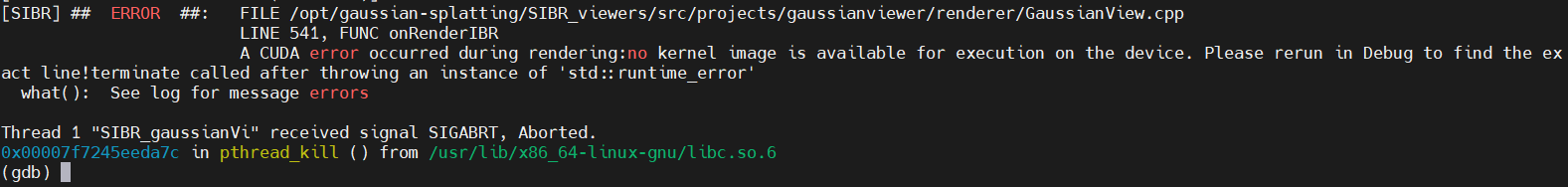 Cannot Run Real Time Viewer · Issue 65 · Graphdeco Inriagaussian 