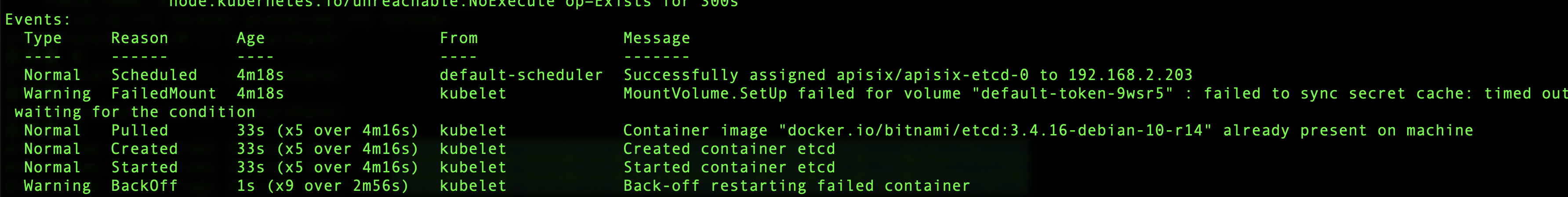 request help: ETCD cluster failed to start via Helm · Issue #5862 · apache/apisix · GitHub