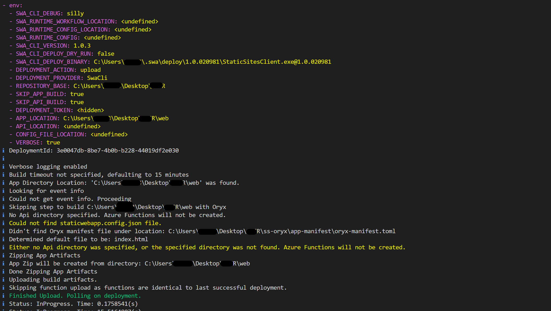 deploy command fails when there are large amount files · Issue #611 · Azure/static-web-apps-cli ...