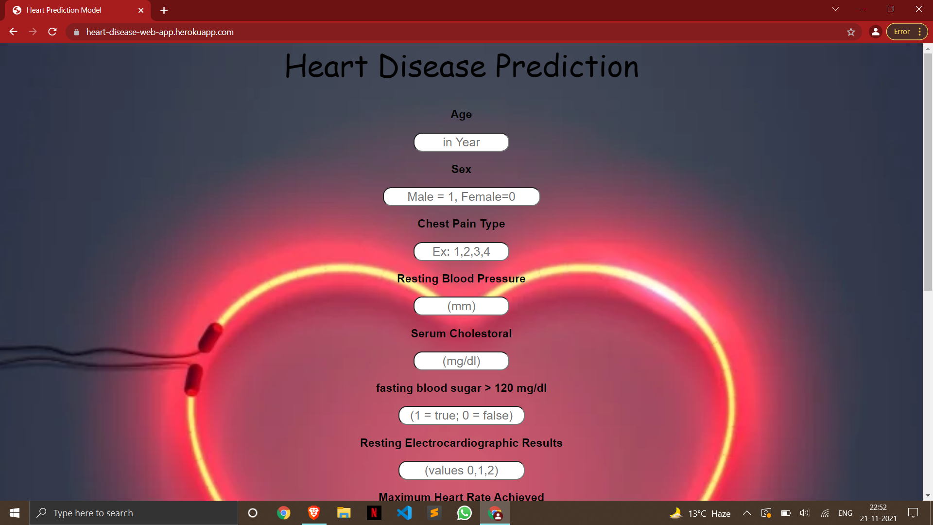 GitHub - sukhman-pabla/Heart-Disease-Predictor