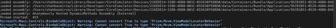 Bug Getting Warning Cannot Convert True To Type Prismmvvmviewmodellocatorbehavior On