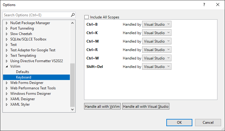 Ctrl+W handle by Visual Studio does not work · Issue #3023 · VsVim/VsVim · GitHub