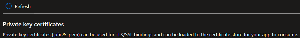 Upload of valid PEM certificate + key file throws error citing missing private key · Issue #307 ...
