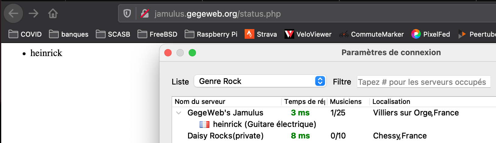 [feature request] Improve status "page" · Issue #730 · jamulussoftware/jamulus · GitHub