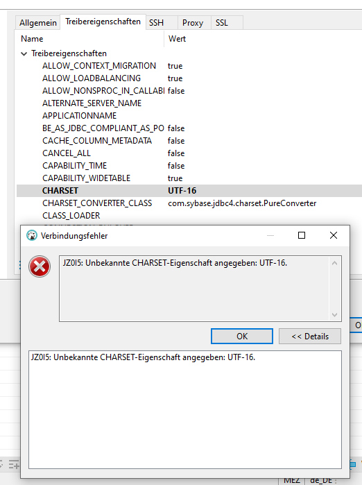 strange chars (little cross) in result columns, SyBase jConnect driver · Issue #11518 · dbeaver ...