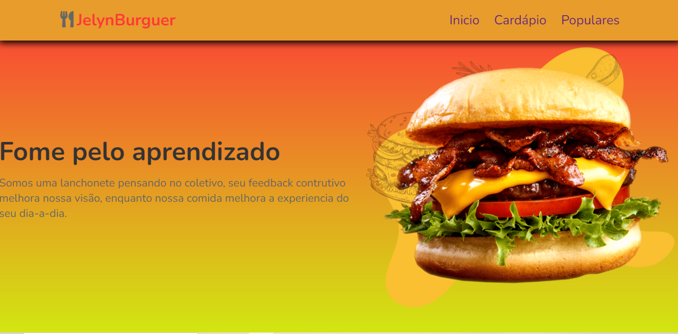 GitHub - PericlesDev/Cardapio-da-Lanchonete: Landing page de uma lanchonete chamada "JelynBurguer".