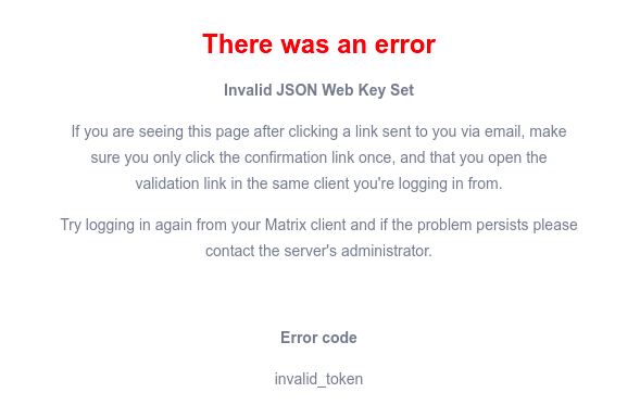 Oidc Not Working Synapse Due To Invalid Json Web Key Set · Issue 986 · Jazzbanddjango Oauth