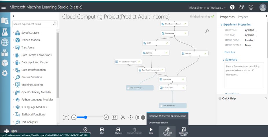 GitHub - richasingh-92/Machine-Learning-Pipelines-with-Azure-ML-Studio: The aim of this project ...