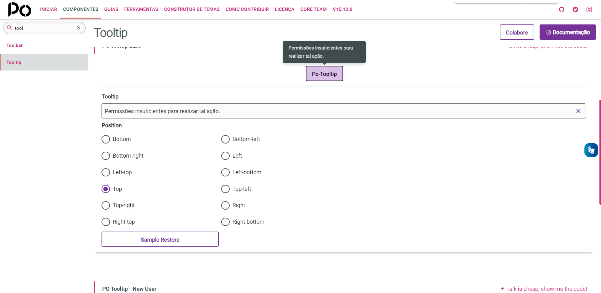 Adicionar Propriedade P Tooltip P Popover Aos Componentes · Issue