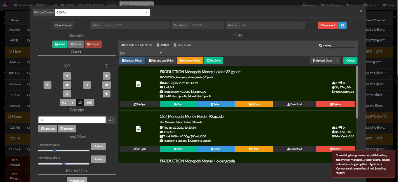 OctoFarm gets progressively sluggish with use, and must be sudo reboot every few hours. · Issue ...