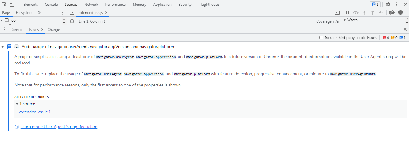 User-Agent String Reduction · Issue #1867 · AdguardTeam/AdguardBrowserExtension · GitHub