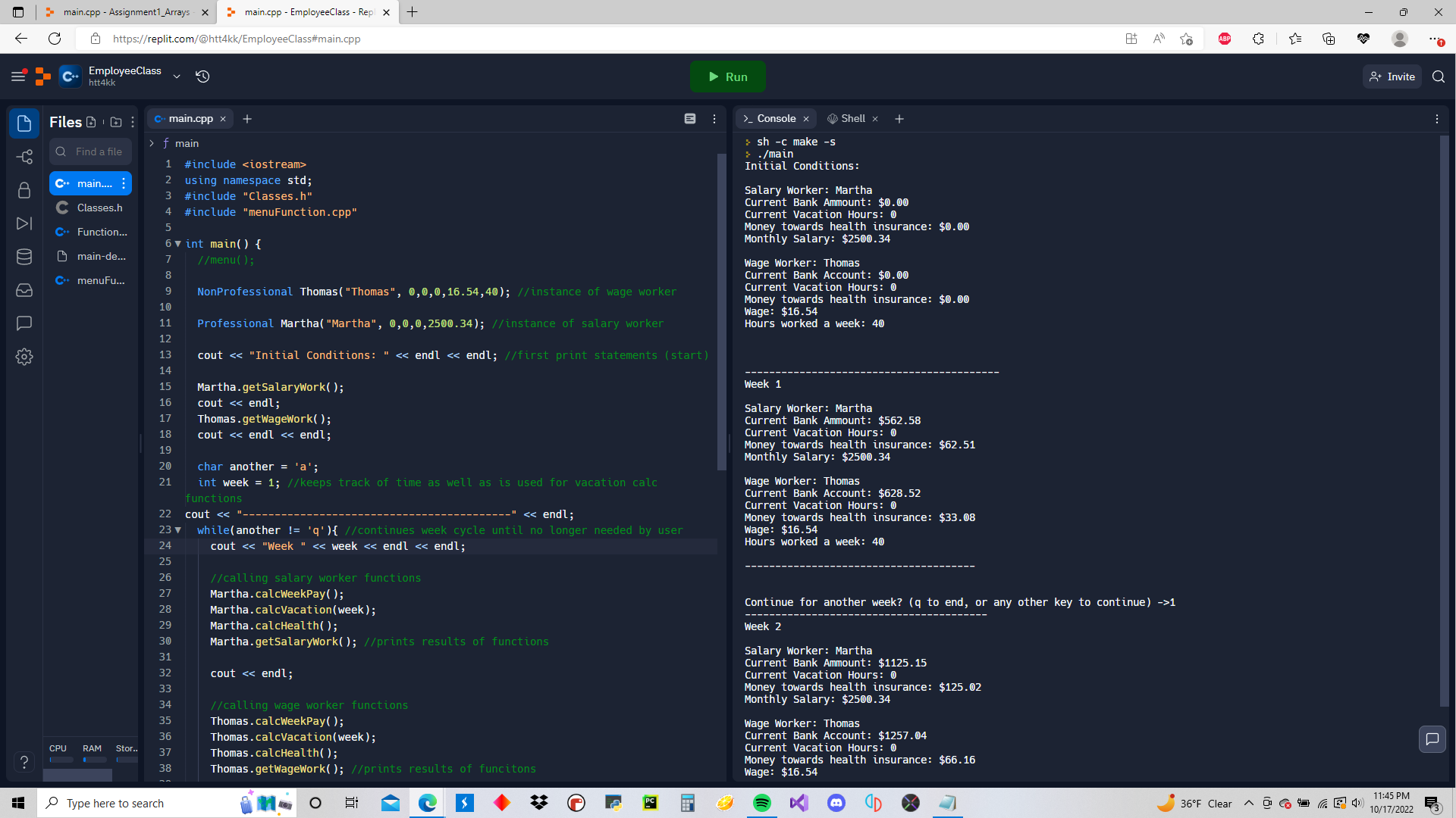 GitHub - hunt425/CS303_Assignment2