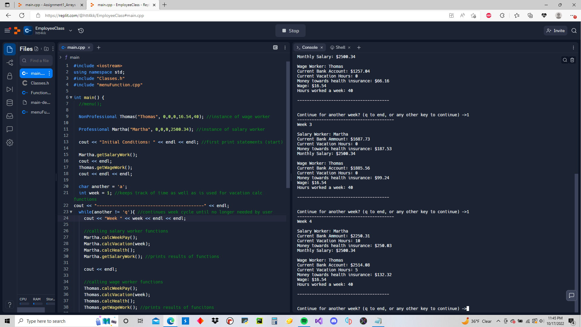 GitHub - hunt425/CS303_Assignment2 GitHub - hunt425/CS303_Assignment2