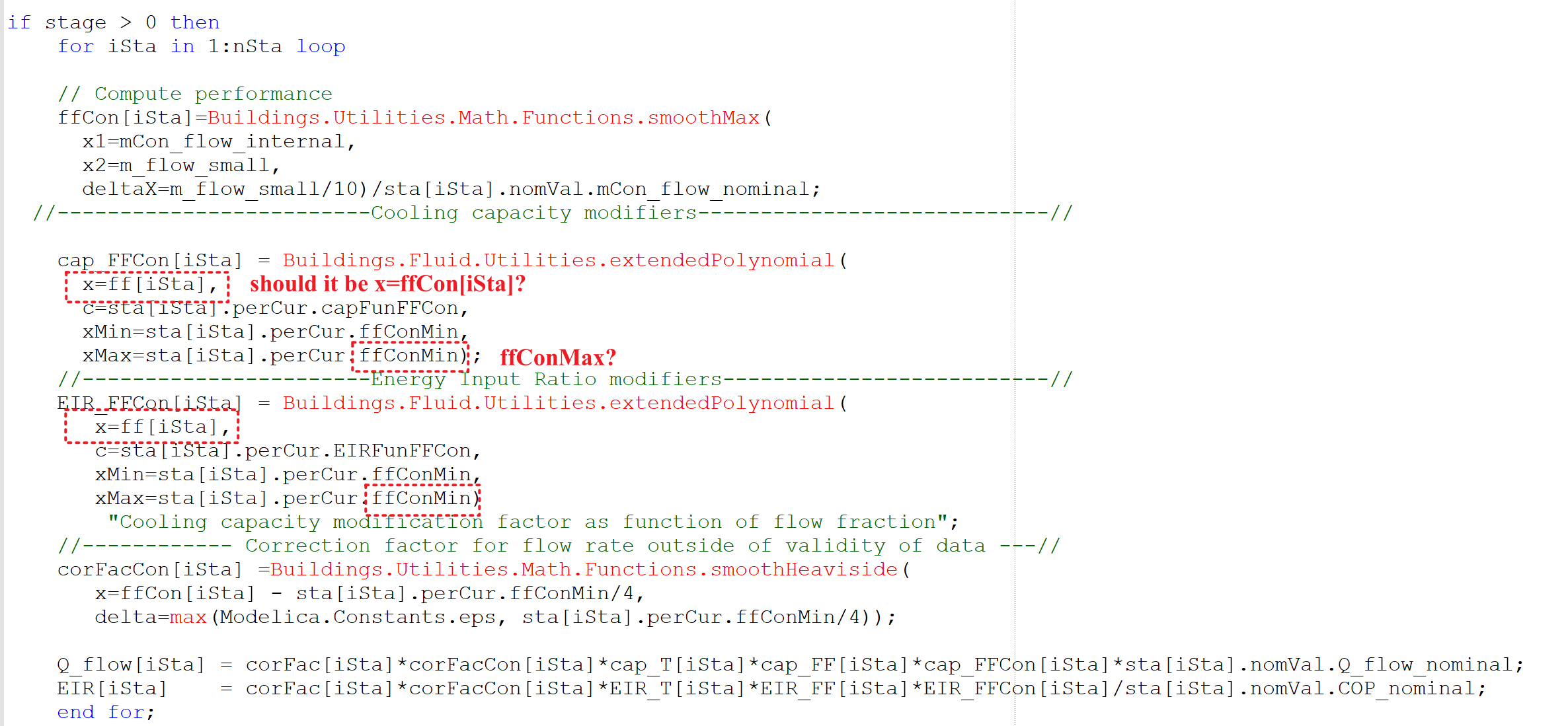 Bugs for the models in cooling capacity calculator model · Issue #3146 · lbl-srg/modelica ...