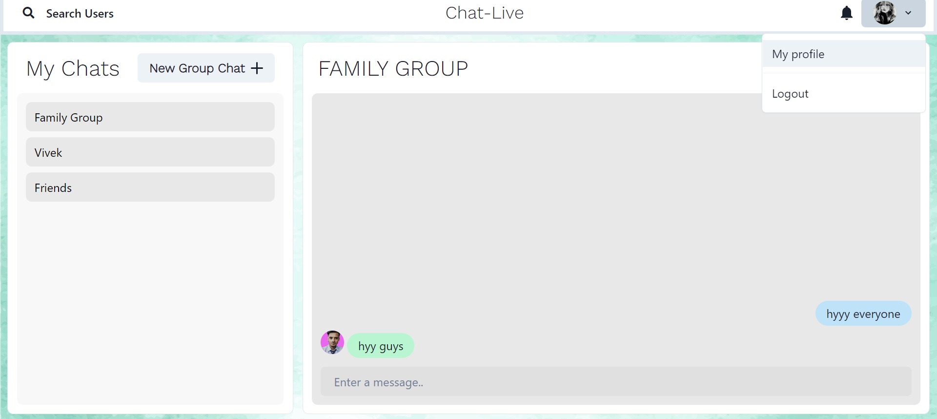 GitHub - iamvivekkr/chat-live-mern-app: Realtime Chat Web Application using MERN stack and Socket.io