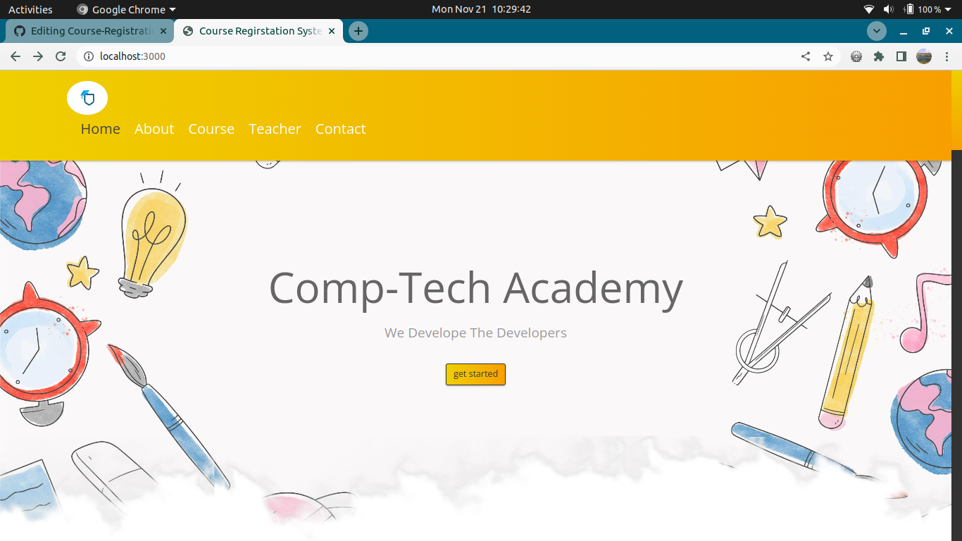 GitHub - AbhiGadhave11/Course-Registration-System: We have created a ...
