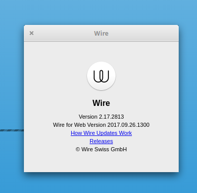 Wire's "About" dialog does not allow copying. · Issue #989 · wireapp/wire-desktop · GitHub