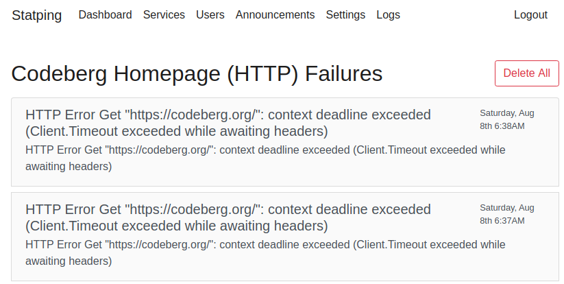 [Feature Request] Hide service address from public · Issue #204 · statping/statping · GitHub