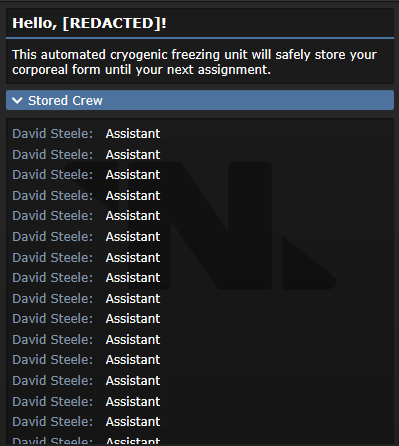Cryogenic Oversight Strange Behavior · Issue #21352 · ParadiseSS13/Paradise · GitHub