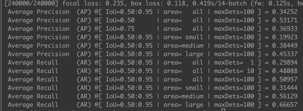 COCO2017 training report · Issue #74 · NVIDIA/retinanet-examples · GitHub