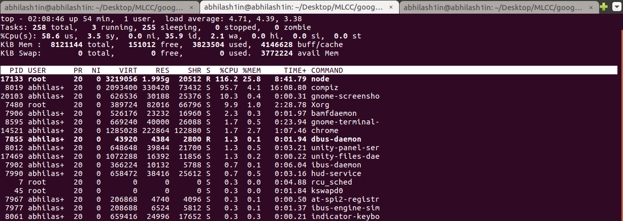 High CPU Usage · Issue #1741 · googledatalab/datalab · GitHub