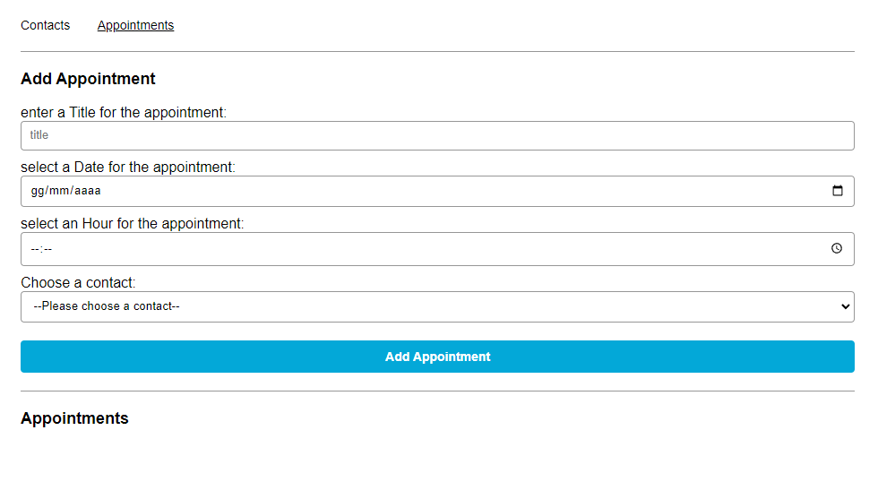 GitHub - SimonaPiz/react-challange-appointment-planner: React challange from codecademy