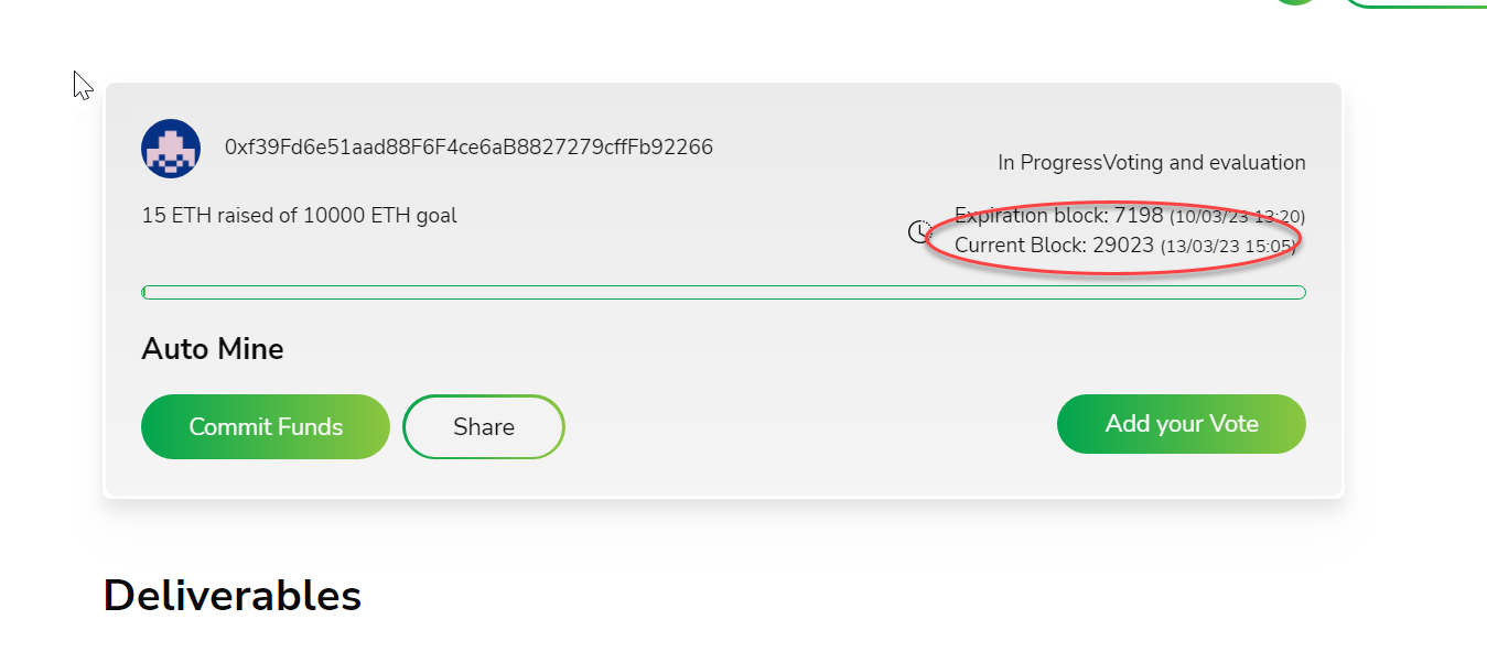 No option to complete the voting · Issue #44 · DaoSeeder/interface · GitHub