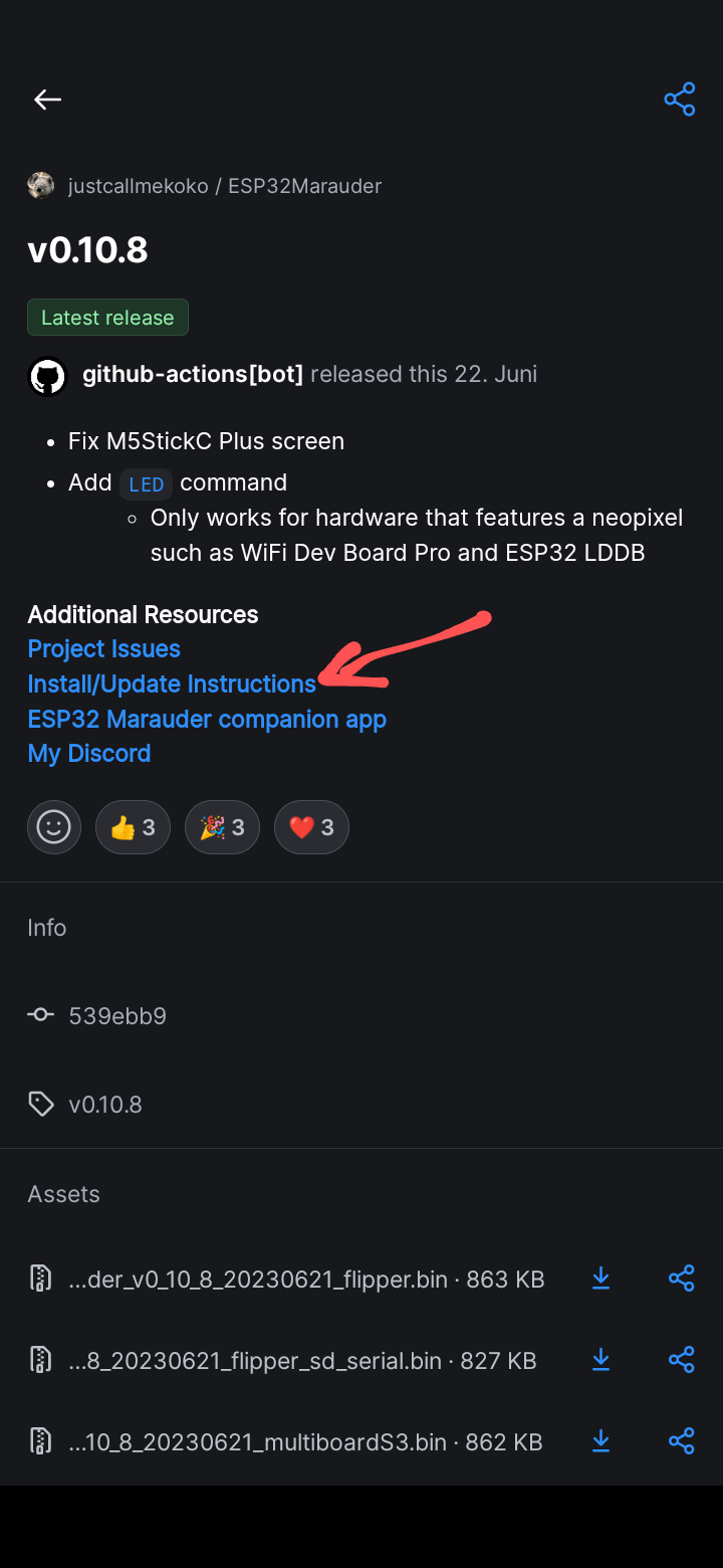 M5StickC Plus, impossible to install. · Issue #292 · justcallmekoko/ESP32Marauder · GitHub