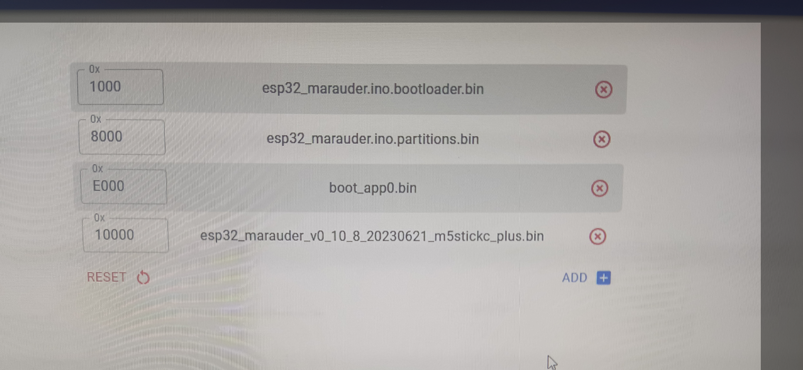 M5StickC Plus, impossible to install. · Issue #292 · justcallmekoko/ESP32Marauder · GitHub