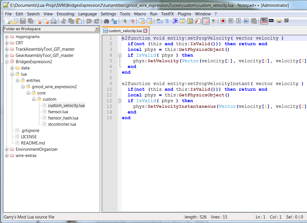 When using "Folder as workspace", all top-level folders are expanded ...