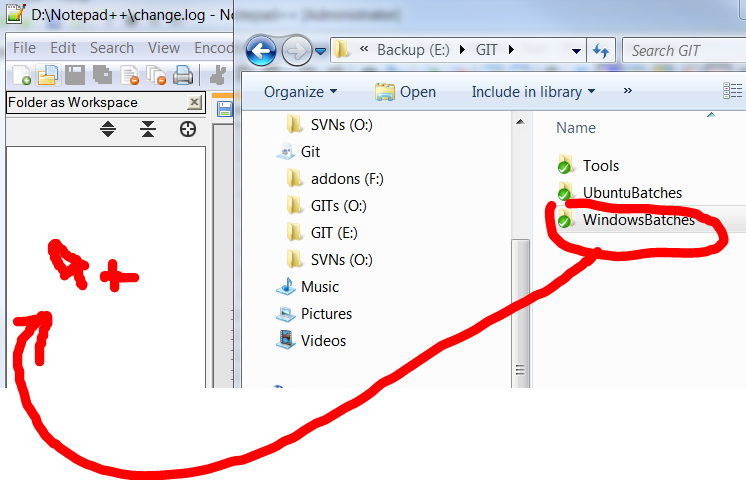 Folder As Workspace Does Not Accept Drag Drop Folders · Issue 8531 · Notepad Plus Plus Notepad