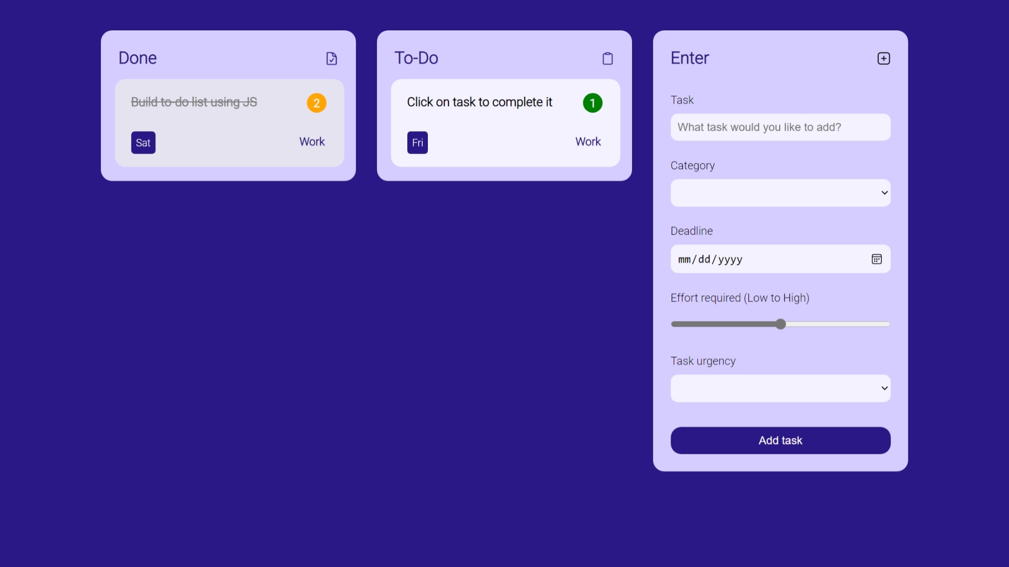 GitHub - ayanergy/ToDoList: Active and completed to-do lists using ... GitHub - ayanergy/ToDoList: Active and completed to-do lists using ...