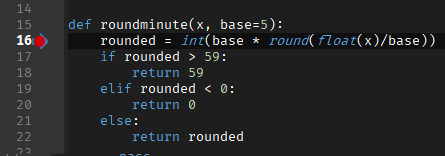 Debug arrow does not show when running script with "re-run last script ...
