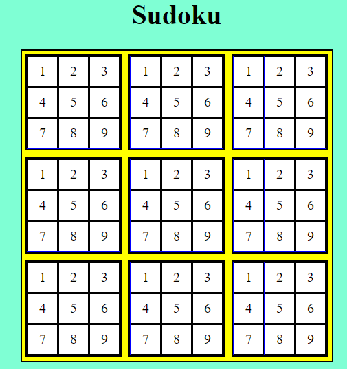 GitHub - ismlciftci/Basic-sudoku-interface-with-html: sudoku interface ...