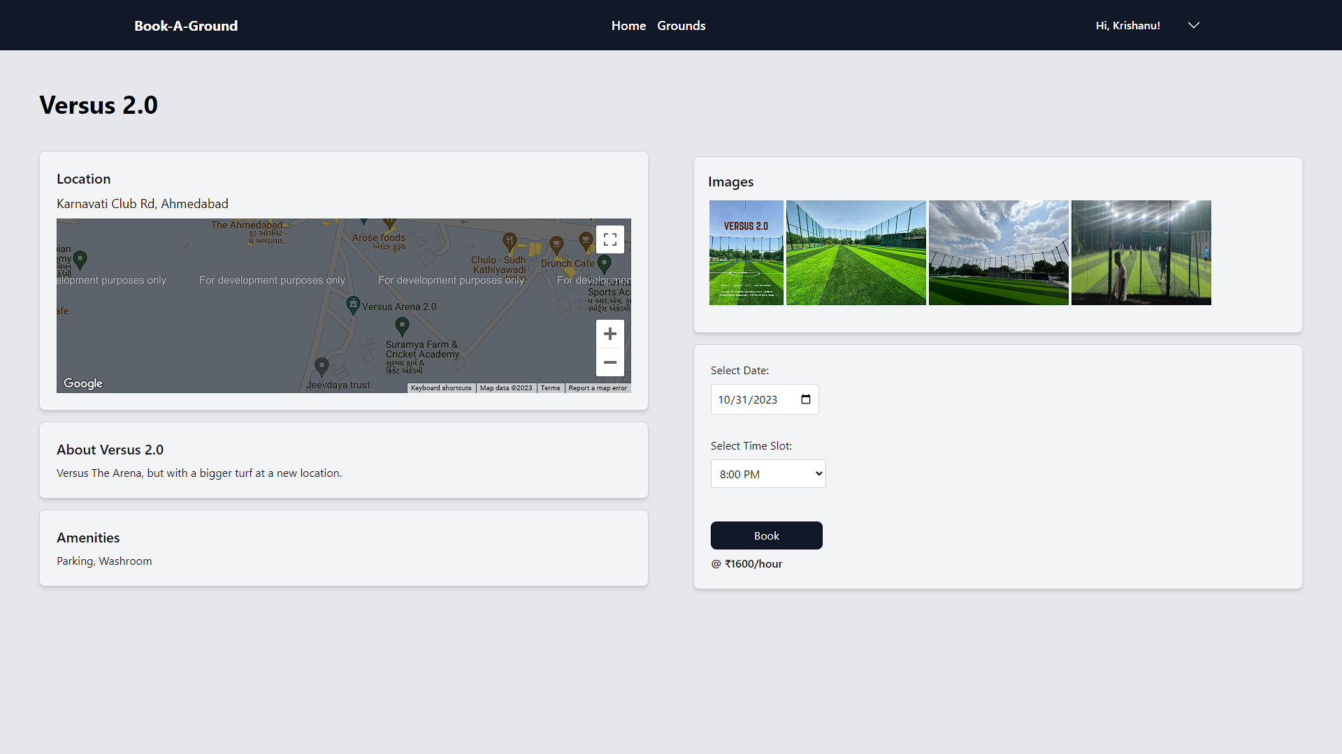 GitHub - krisgoswami/ground-booking-app: A ground booking app using the ...