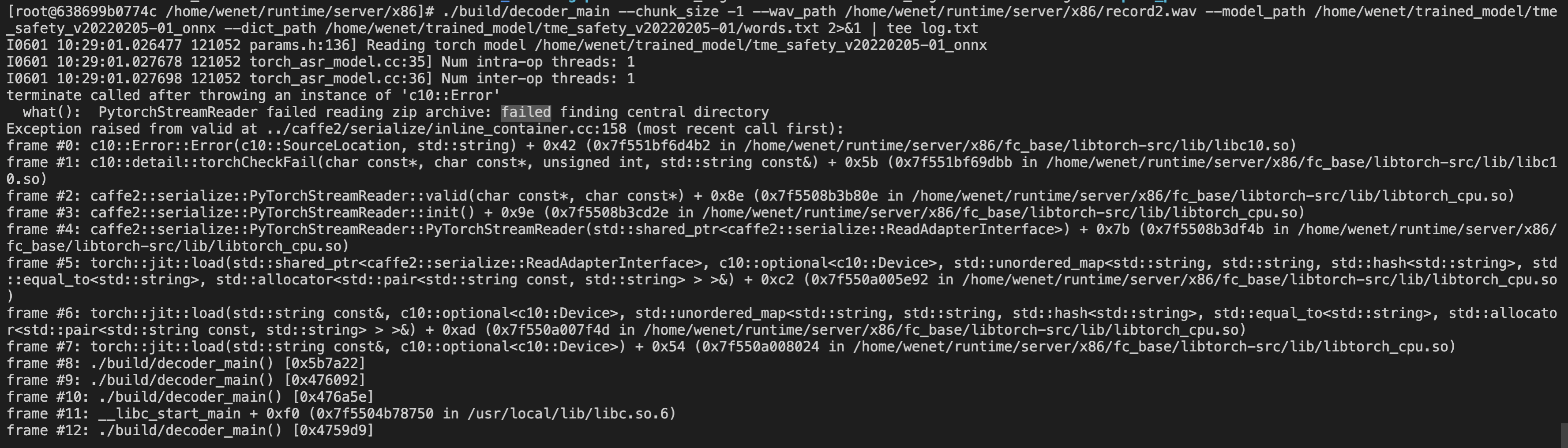 Failed build: cmake -DONNX=ON -DTORCH=OFF · Issue #1176 · wenet-e2e/wenet · GitHub