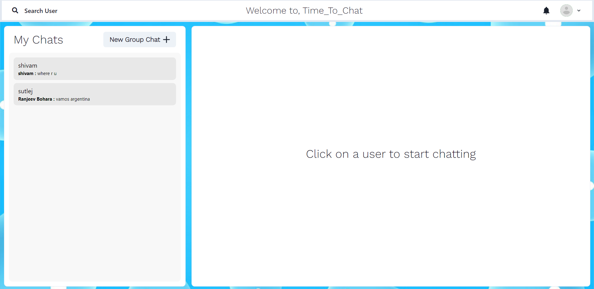 Github Ranjeev20 Mern Chat Time To Chat Is A Full Stack Chatting App