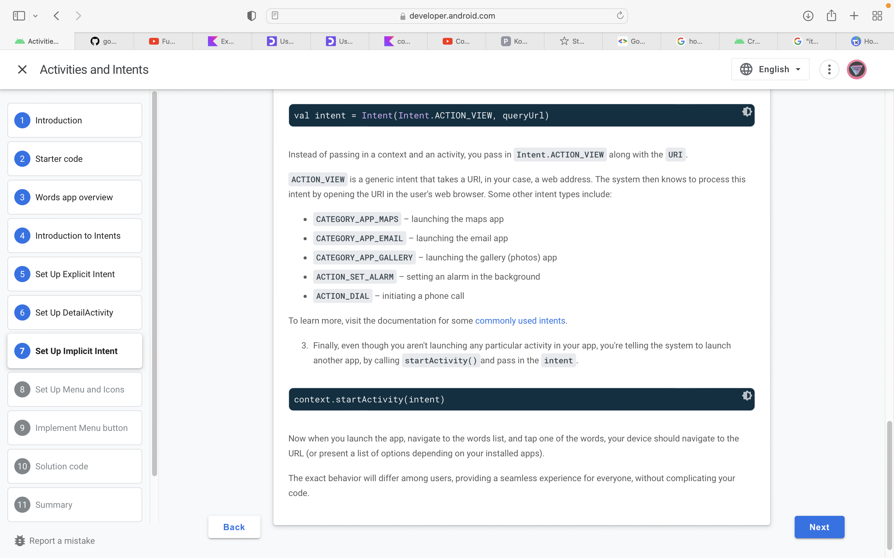 Android Basics: Activities and intents · Issue #243 · google-developer ...