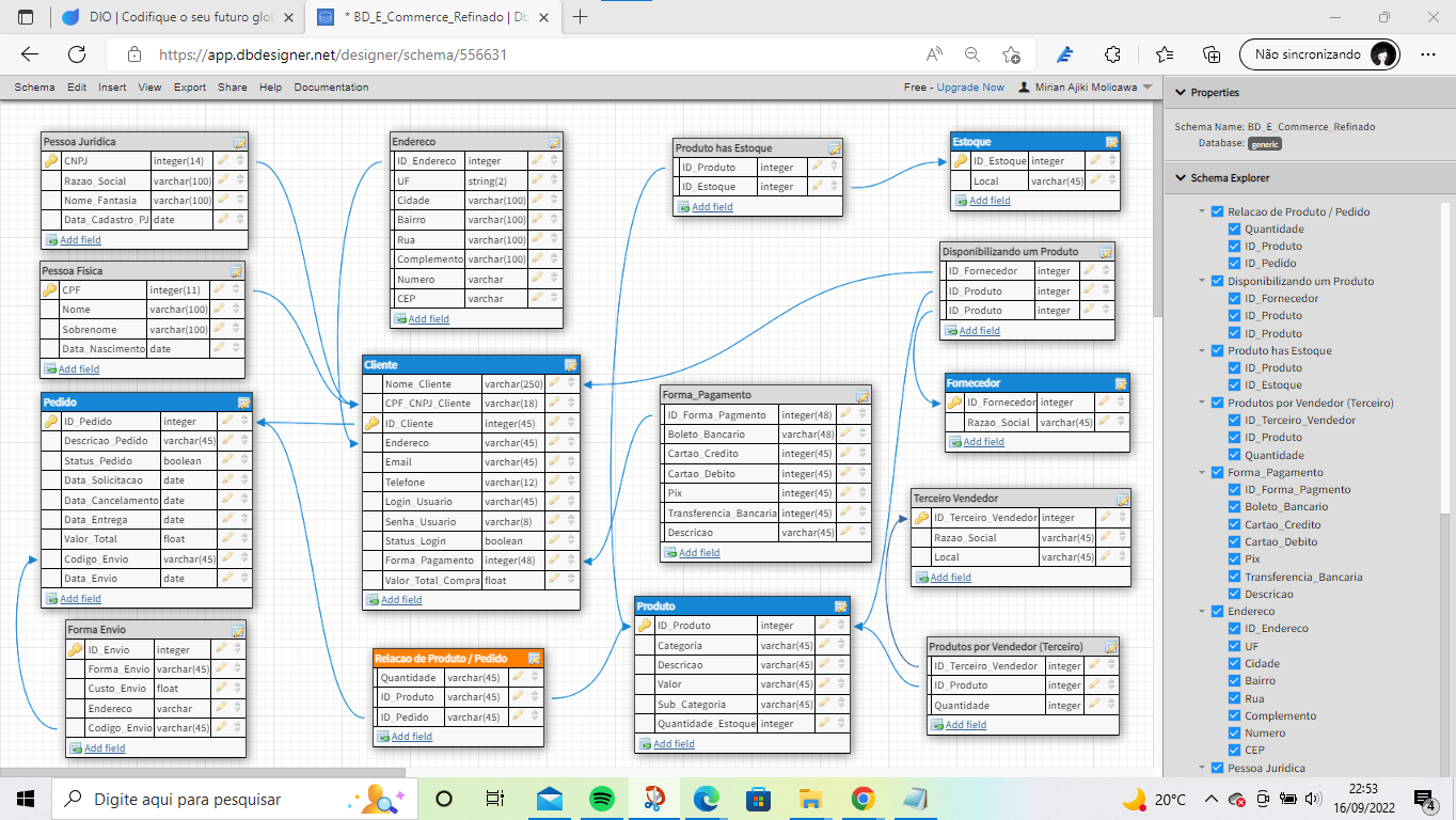 GitHub - tomlows/BD-E-Commerce-main: Desafio Banco de Dados – E-COMMERCE