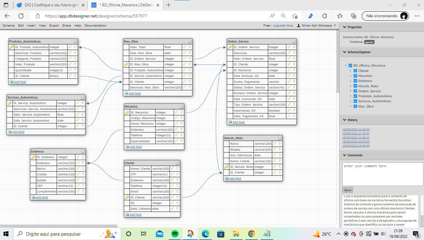 GitHub - ajikisan/projeto-logico-oficina-mecanica: Projeto Lógico de Banco de Dados do Zero ...
