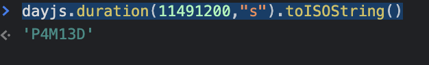Unexpected result while using duration.toISOString() · Issue #2181 · iamkun/dayjs · GitHub