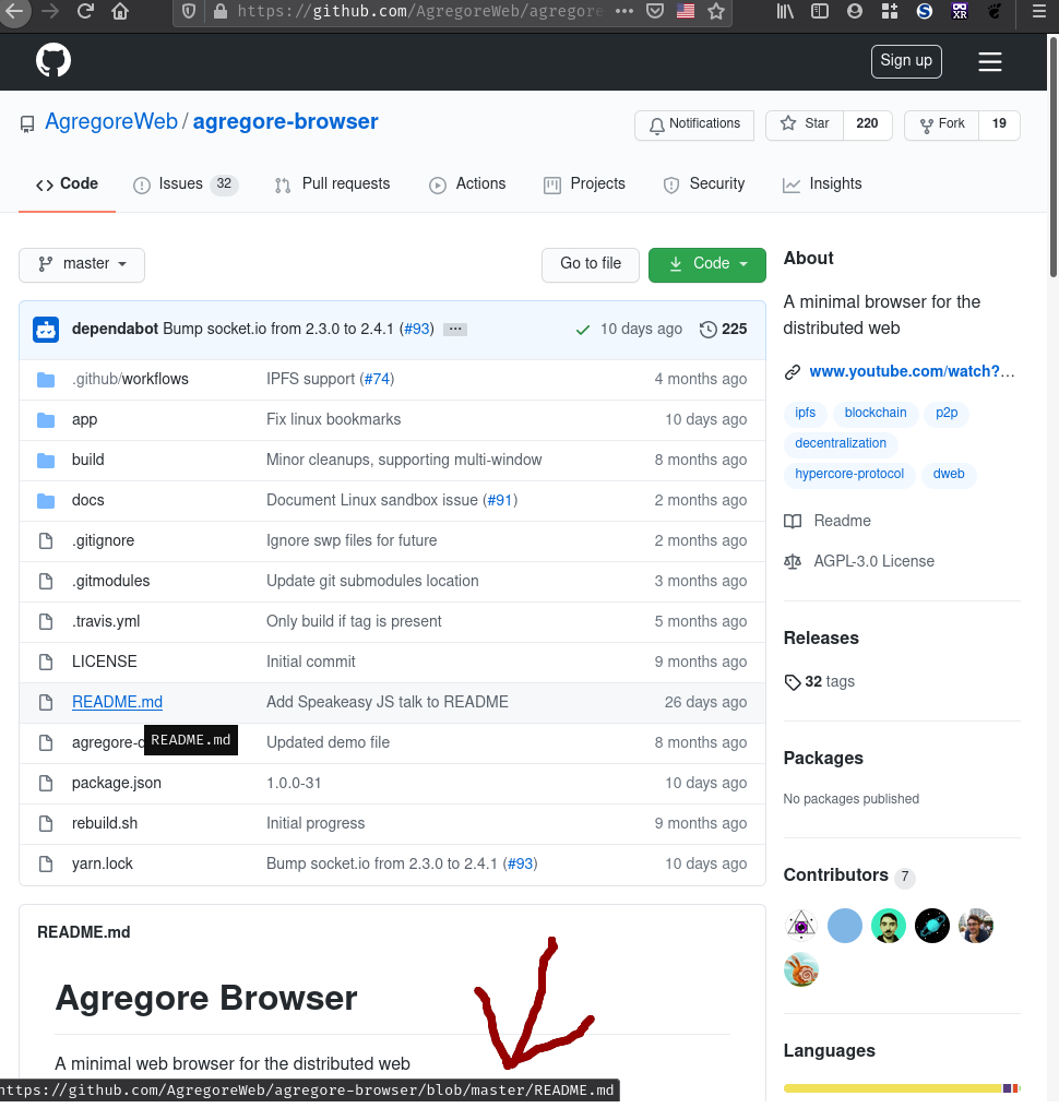 Show the URL of links when hovering over them · Issue #97 · AgregoreWeb/agregore-browser · GitHub